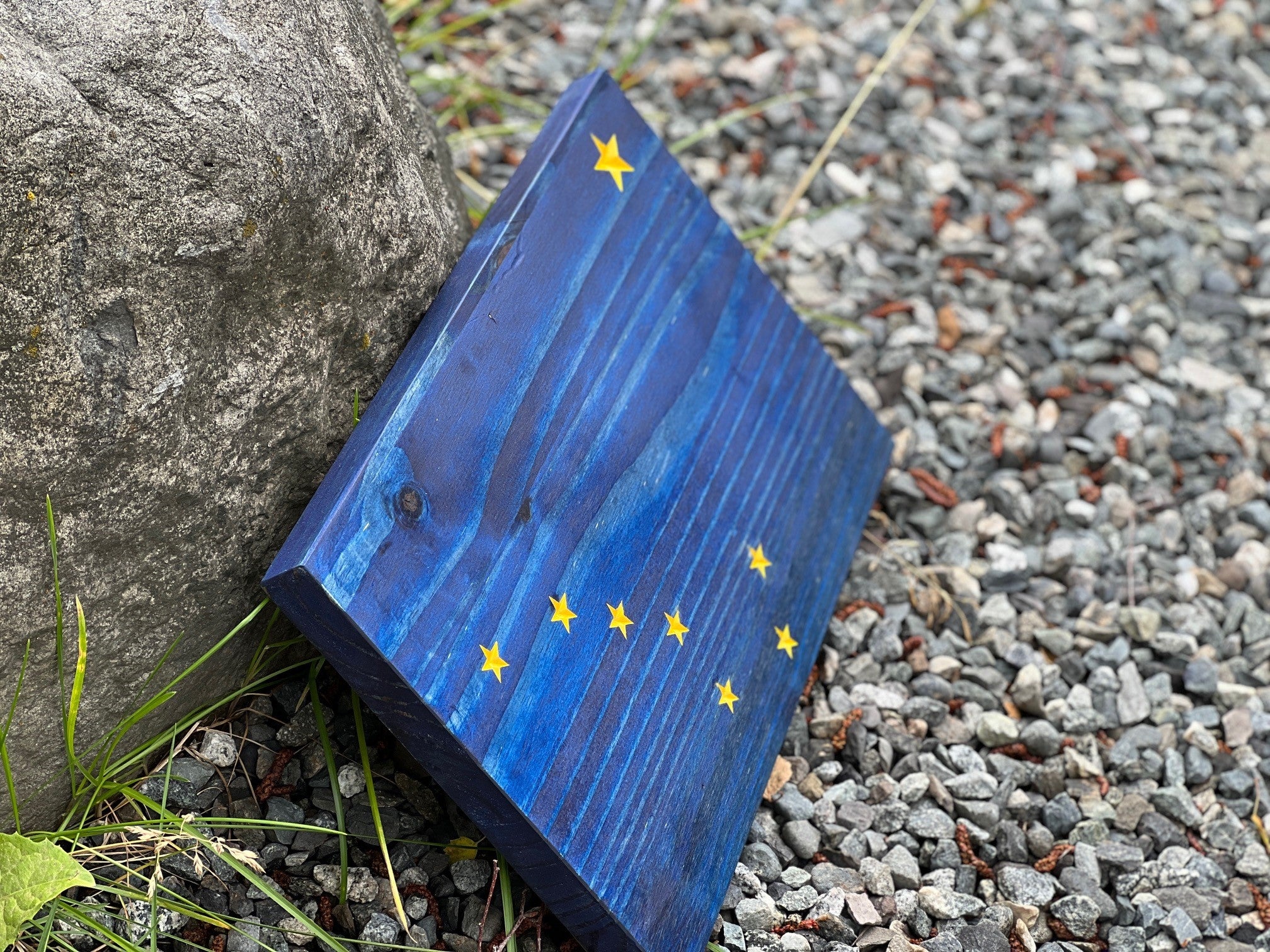 Handcrafted Wood Alaska Flag — Chugach Wood Co.
