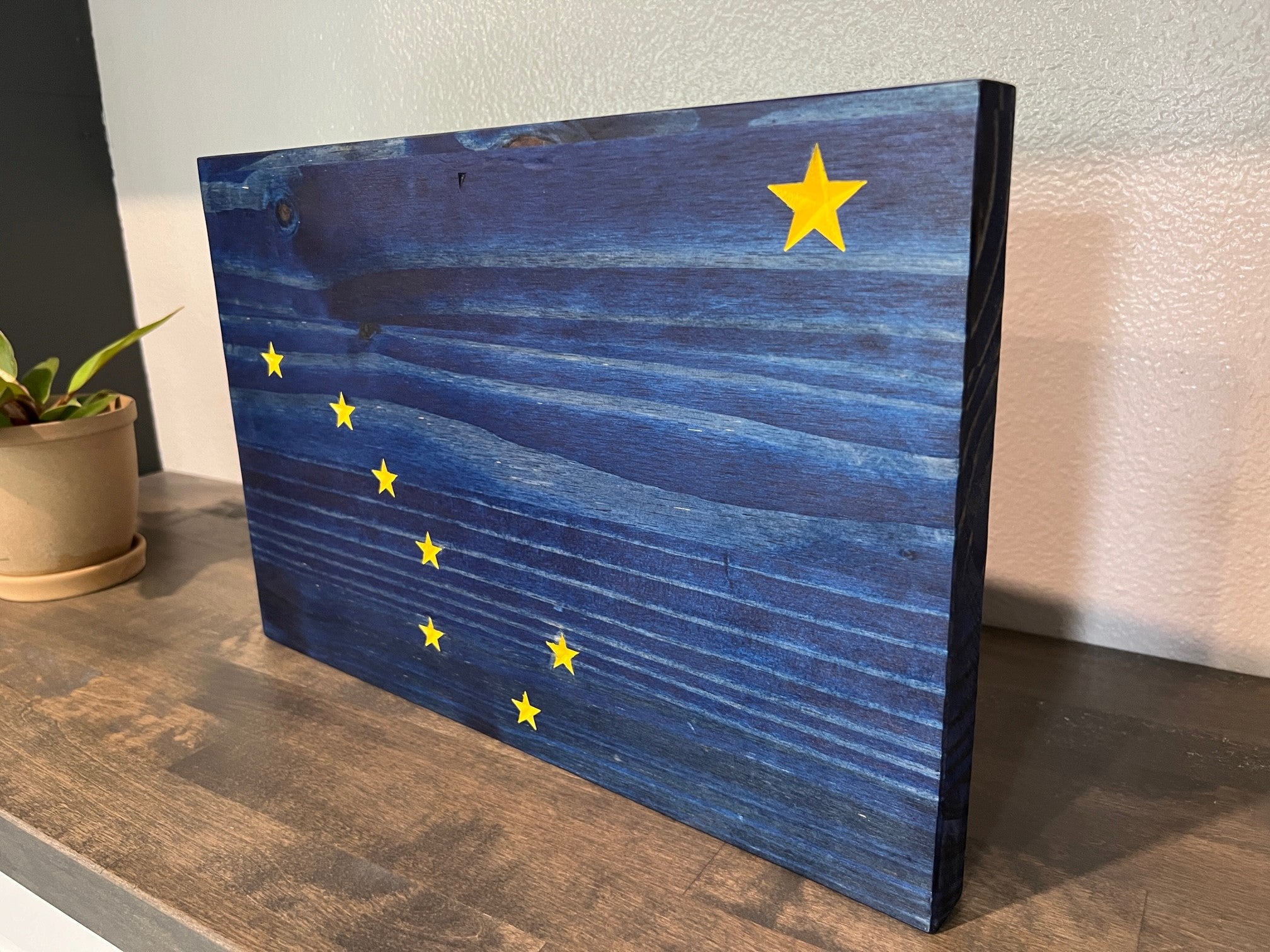 Handcrafted Wood Alaska Flag — Chugach Wood Co.