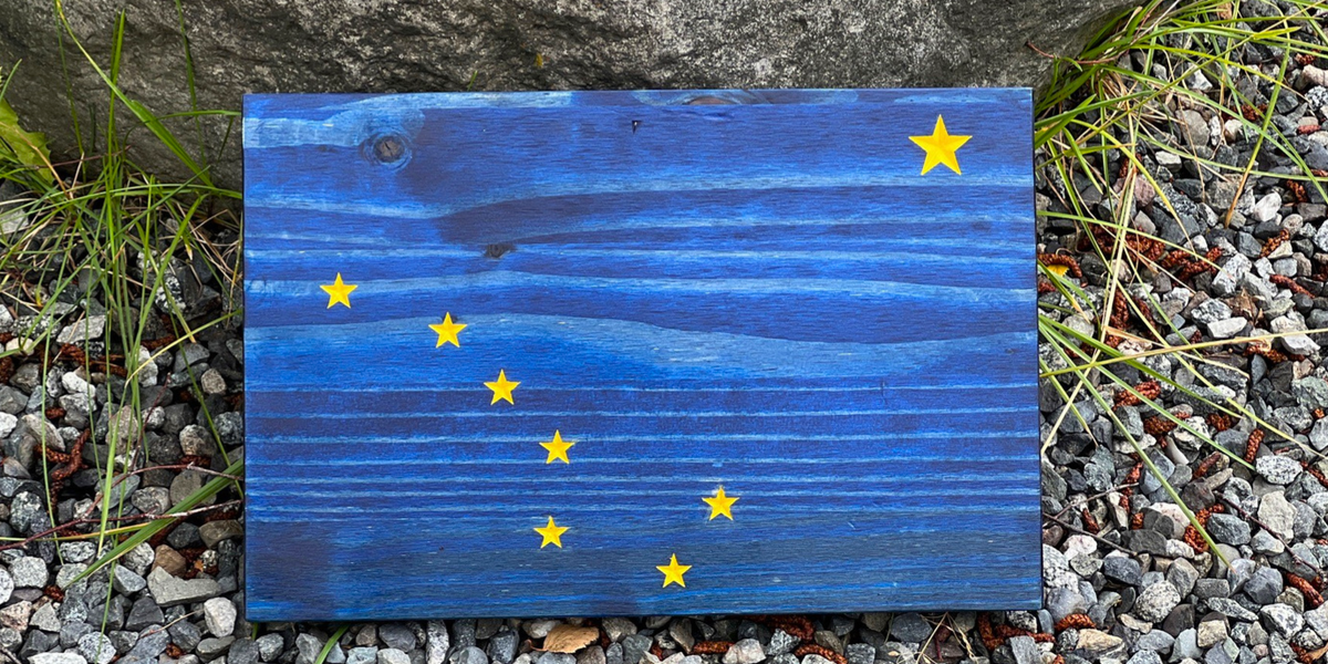 Handcrafted Wood Alaska Flag — Chugach Wood Co.